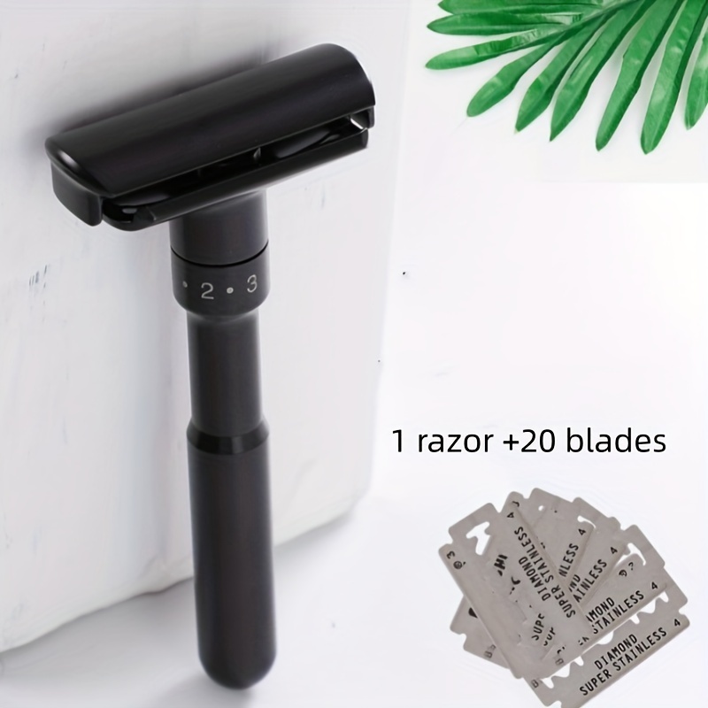 Men Shaving Double Edge Safety Razor Hair Razor Classic - Temu Canada