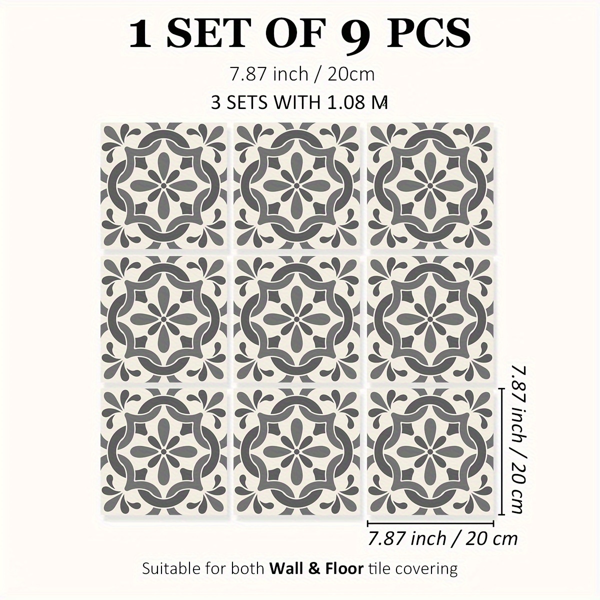 Classic Mediterranean Moroccan Style Floor Stickers Self - Temu United ...