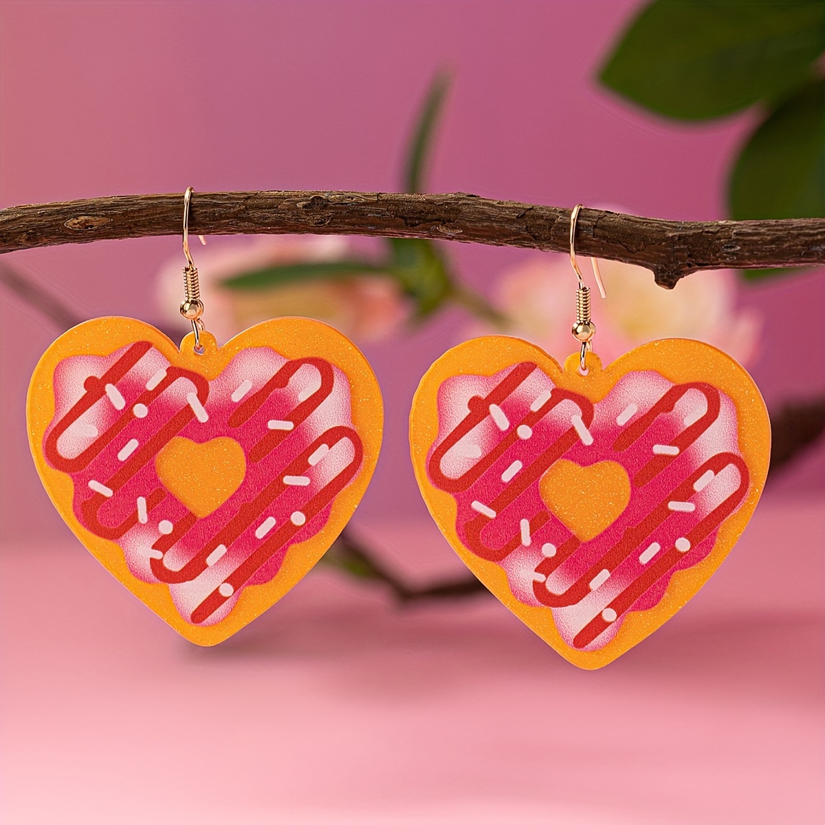 Heart Envelope Hat Design Dangle Earrings Party Vacation - Temu United ...