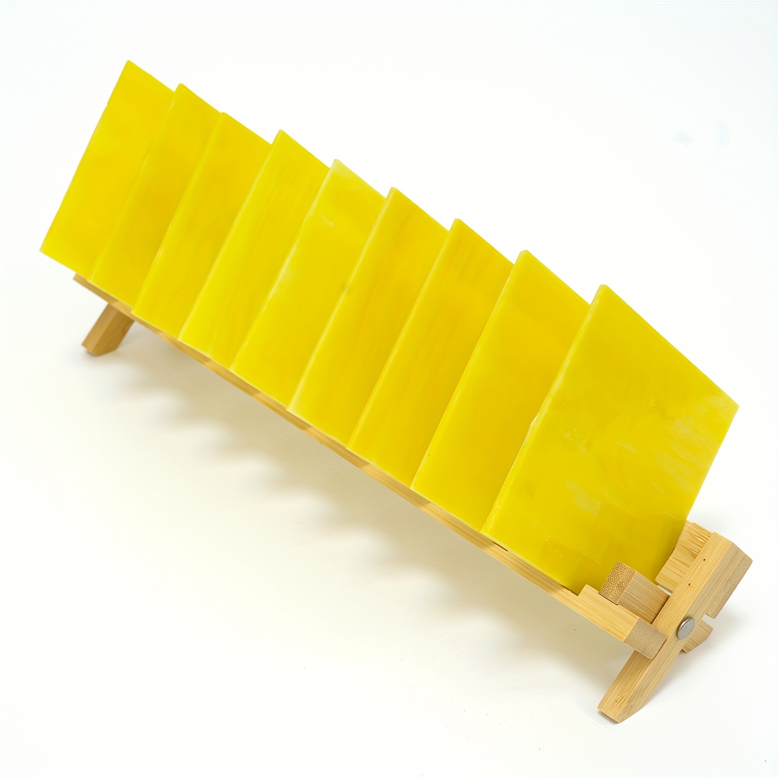 Stained Glass Sheet Yellow Flat Series Stained Glass - Temu