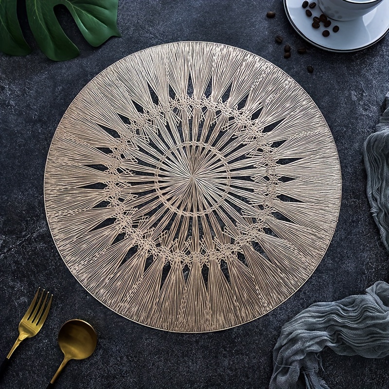 Round Placemats Pressed Vinyl Slip Resistant Table Mats - Temu Ireland