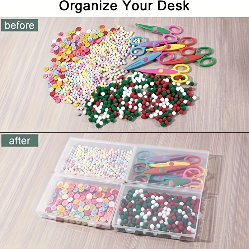 Storage File Boxes Scrapbooking Paper Plastic Box Documents - Temu