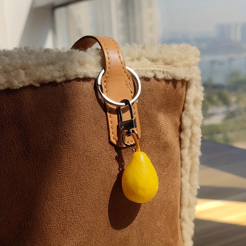 Simulation Mini Cute Fruit Pear Key Ring Car Key Chain - Temu Canada