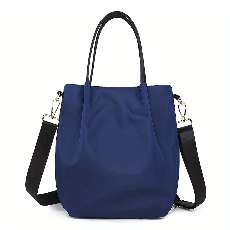 Solid Color Canvas Tote Bag Simple Shoulder Bag Women's - Temu United ...