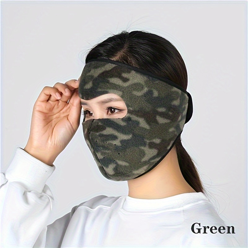 1pc Of Suede Cover Winter Outdoor Face Protection Mask Motorcycle ...