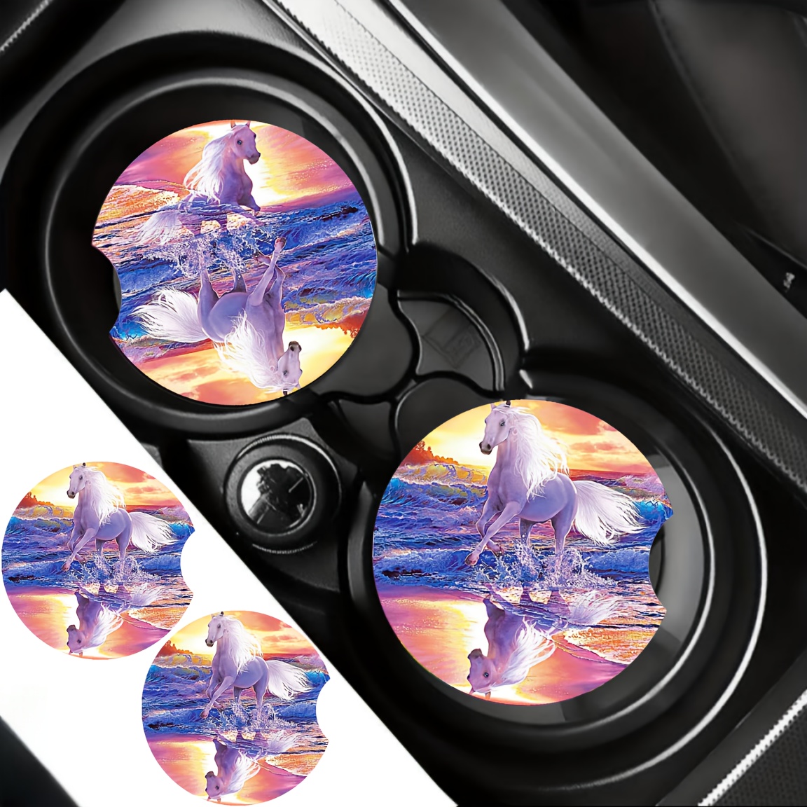 white car coasters non slip rubber cup mats - Temu Australia