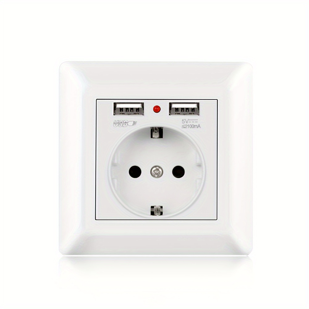 1pc Presa Ue Usb Spina Usb 5v 2.1a 86 - Temu Italy