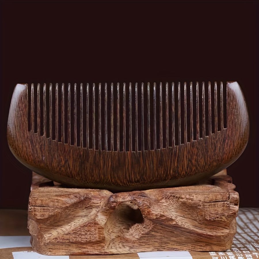 Log Wooden Comb Combing Hair Men Women Anti static - Temu Canada