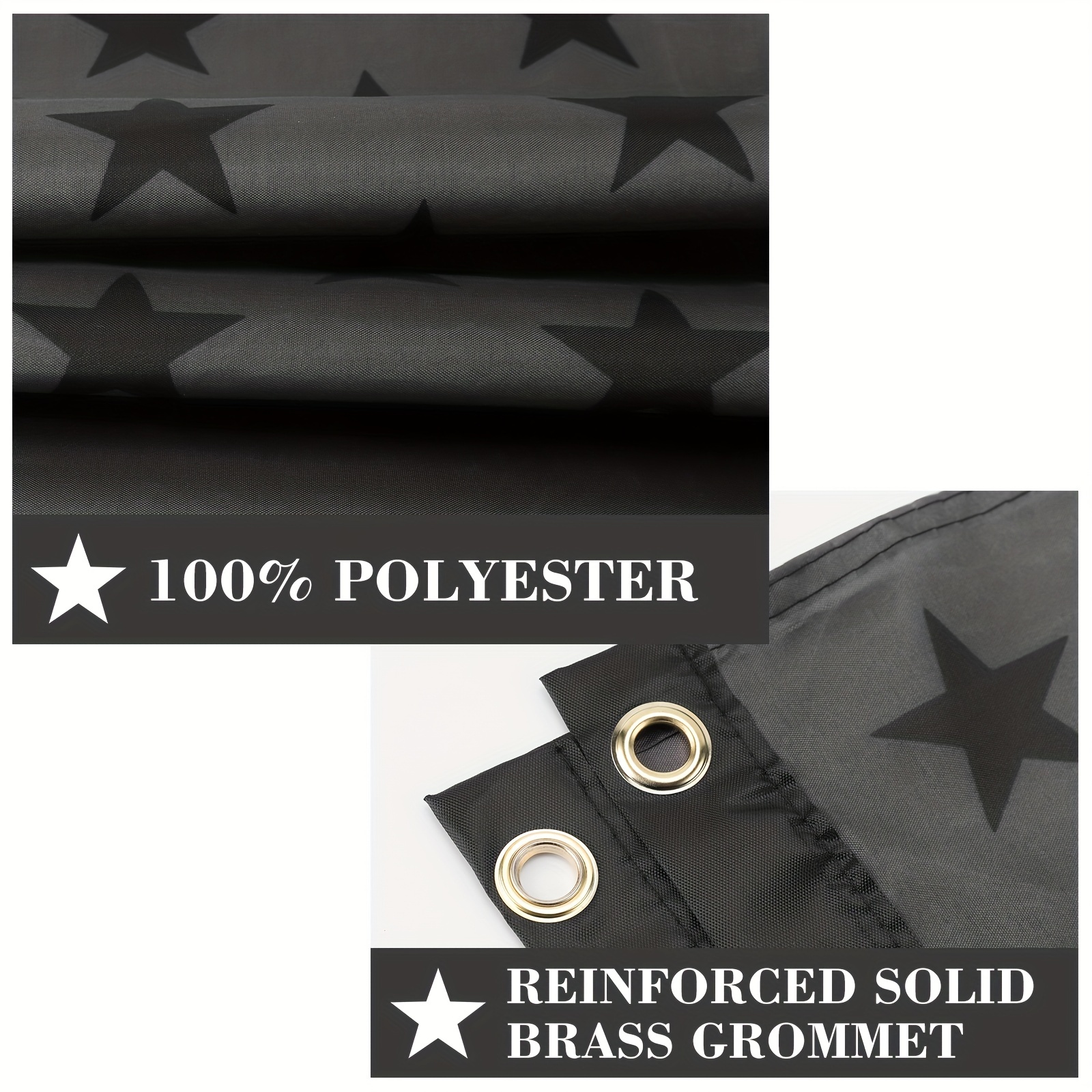 Flag American Black Flag Banner Durable Wall Flag - Temu