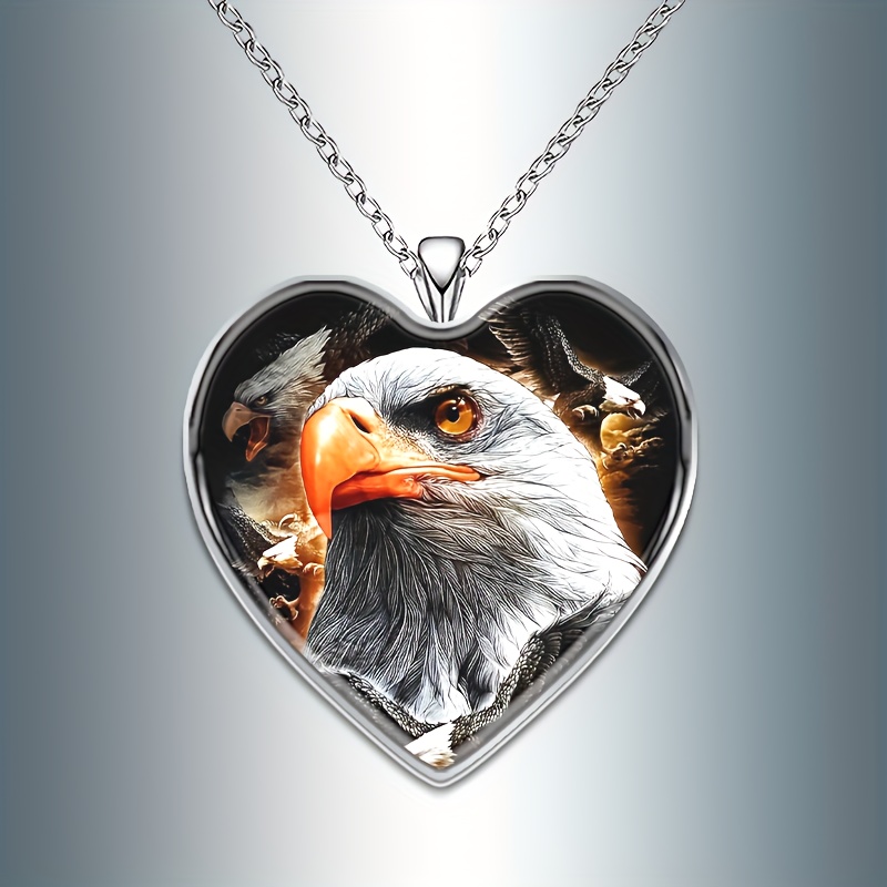 1PC قلادة على شكل قلب للرجال والنساء على الموضة، قلادة عصرية - Temu ...