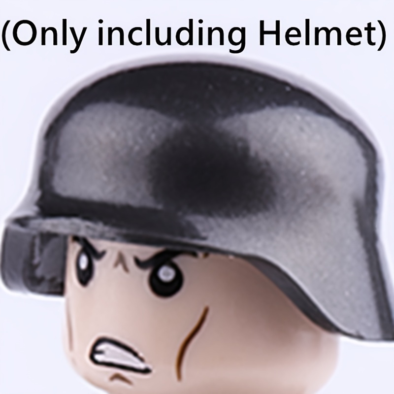 Mini Building Block Character Warrior Helmets Diy Scenes - Temu