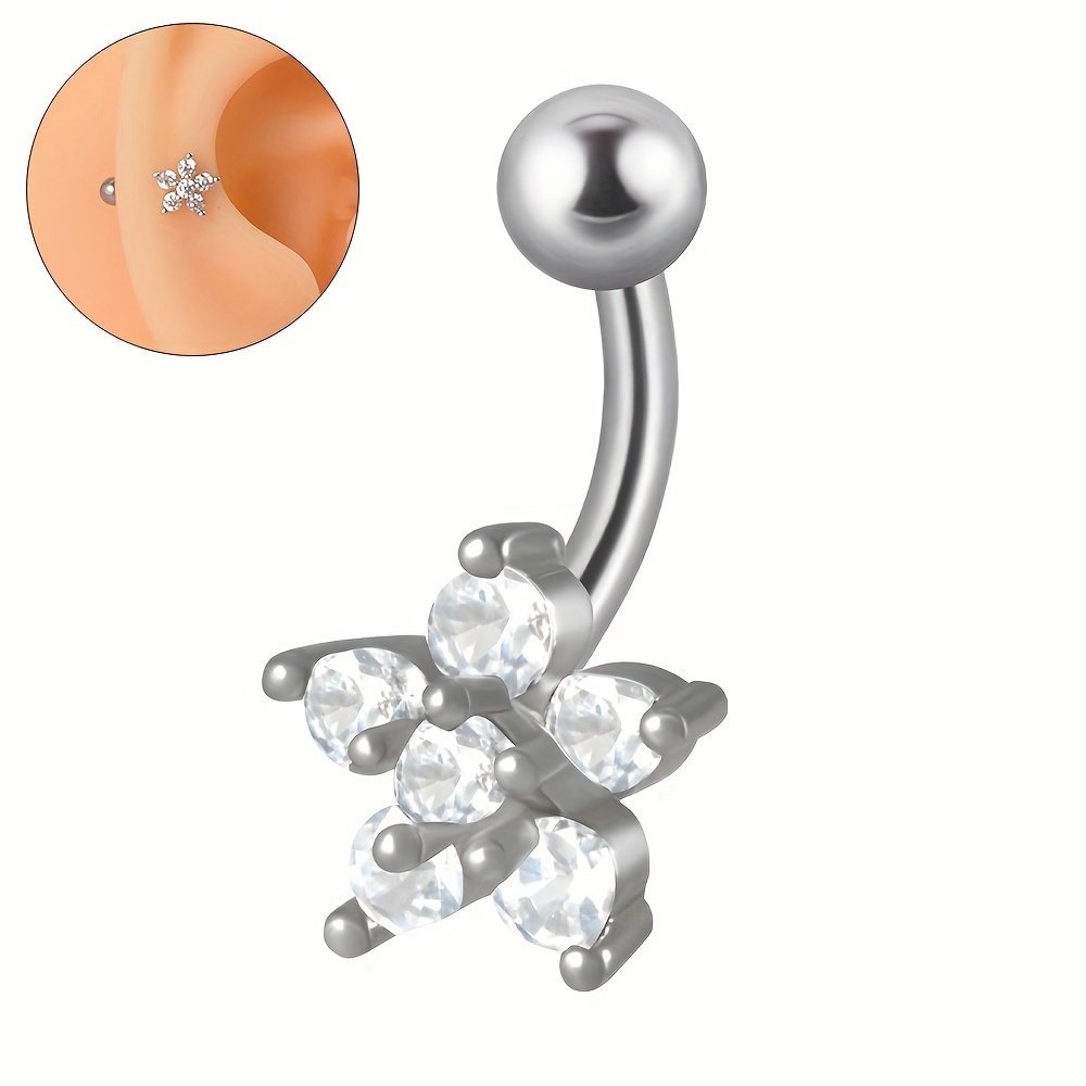 G23 Opal Titanium Flower Shape Zircon Rook Piercing Cluster - Temu ...