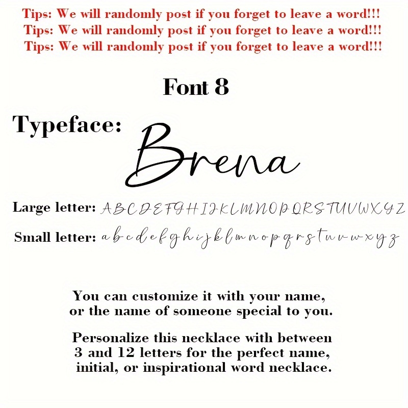 Customized Best Friend Name Necklace Gift Box Blessing Card - Temu ...