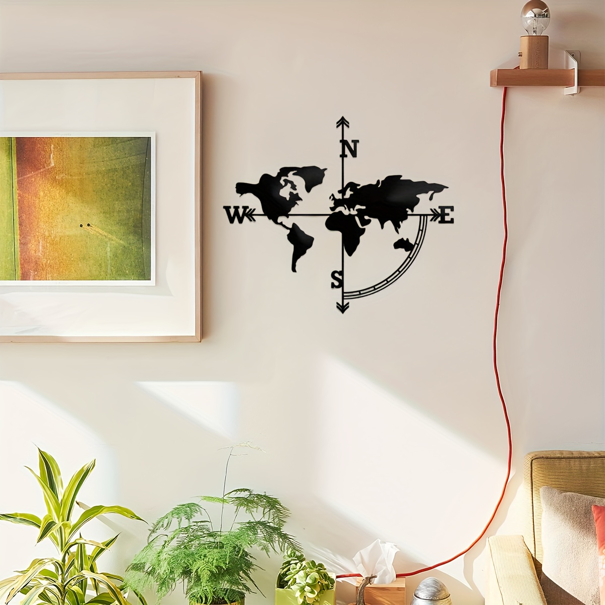 World Map Decor Yard Decor Theme Party Decor - Temu