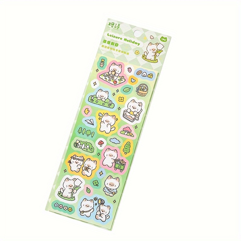 Glitter Film Sticker Cute Cartoon Animal Guka Decorative - Temu Australia