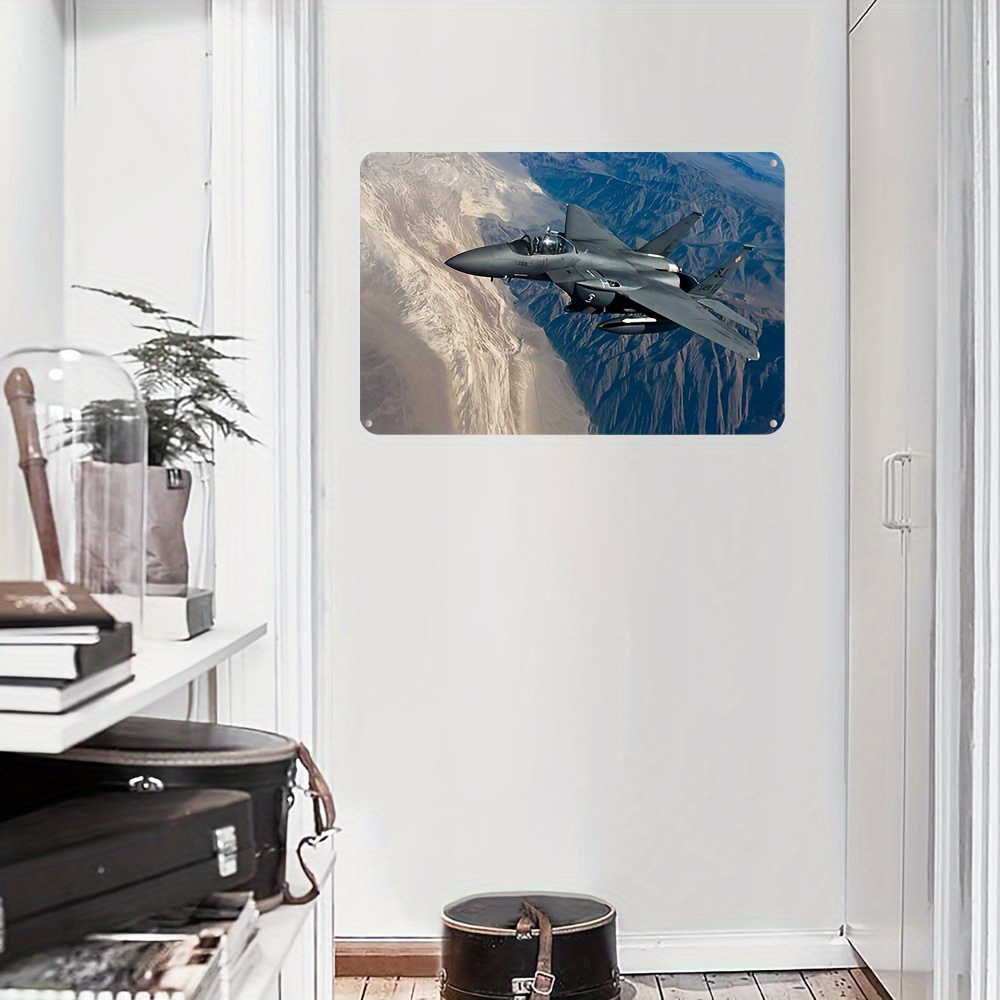 1 יחידה Eagle Fighter Jet פוסטר מטוס אלומיניום מתכת - Temu