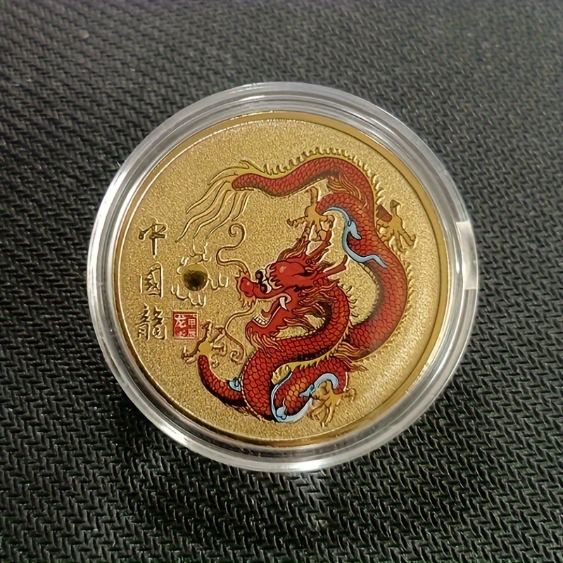 Moneda Conmemorativa Dragón Coleccionable Ideal Regalar - Temu Mexico