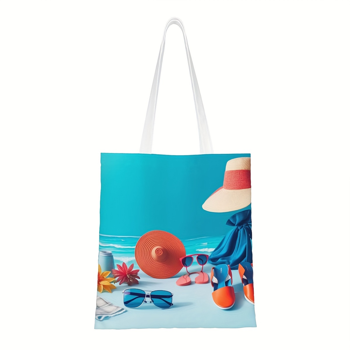 Simple Statement Beach Pattern Shoulder Bag match Classic - Temu Canada