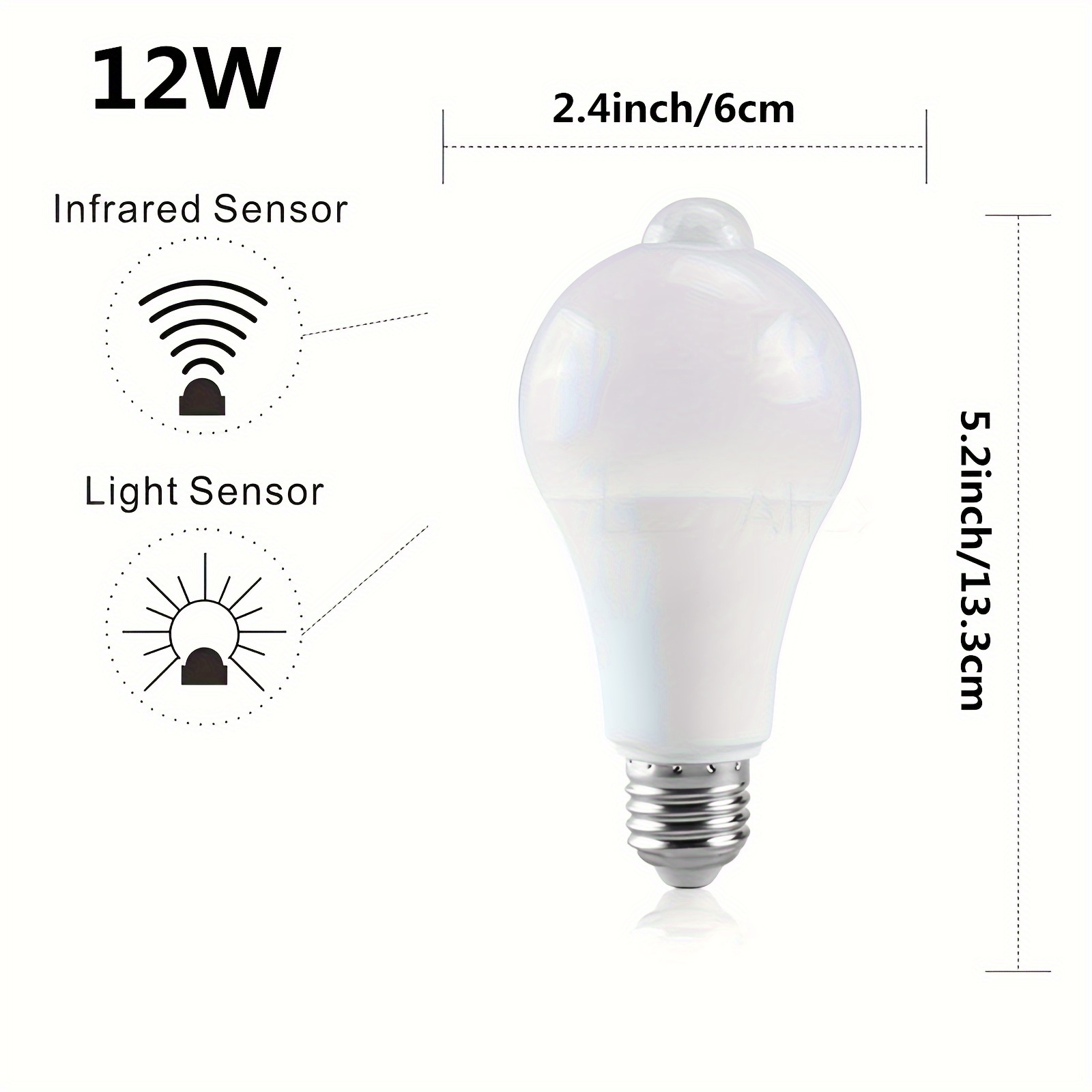 Sensing Light Bulb Intelligent Led Bulb Lighting Control - Temu Ireland