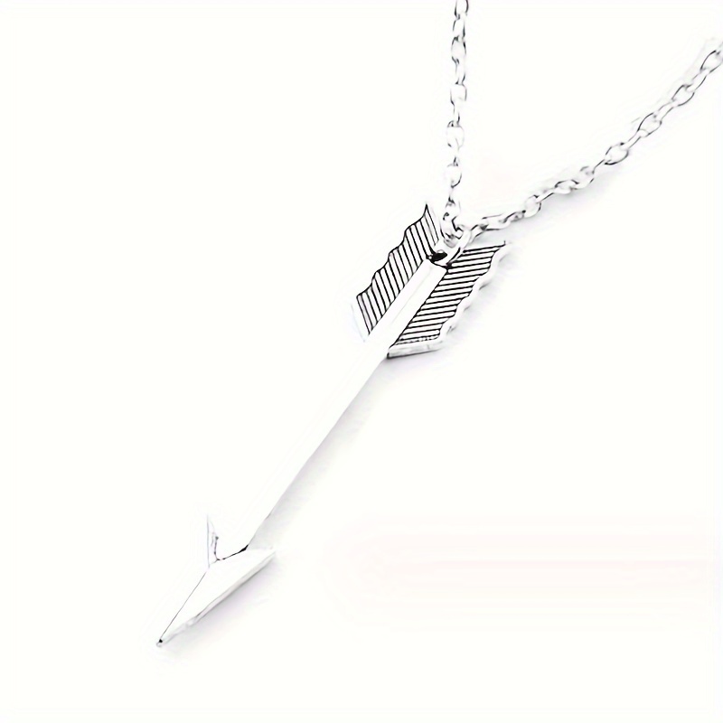 Fashion Steampunk Rock Vintage Arrow Pendant Necklace - Temu United Kingdom