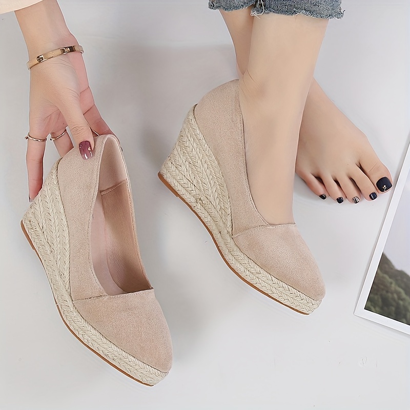 Womens Solid Color Platform Shoes Slip Comfy Soft Sole - Temu United ...