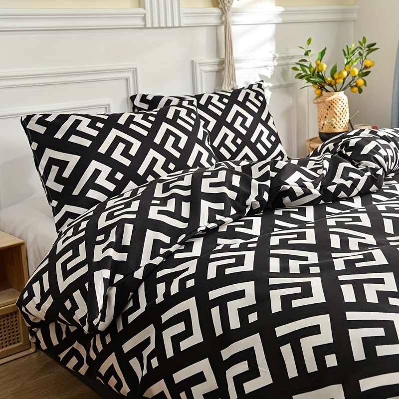 Modern Duvet Cover Set (1*duvet Cover + 2*pillowcase Without - Temu ...