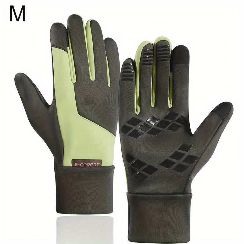 1 Pair Anti Slip Plus Velvet Gloves Cycling Touch Screen - Temu United Kingdom