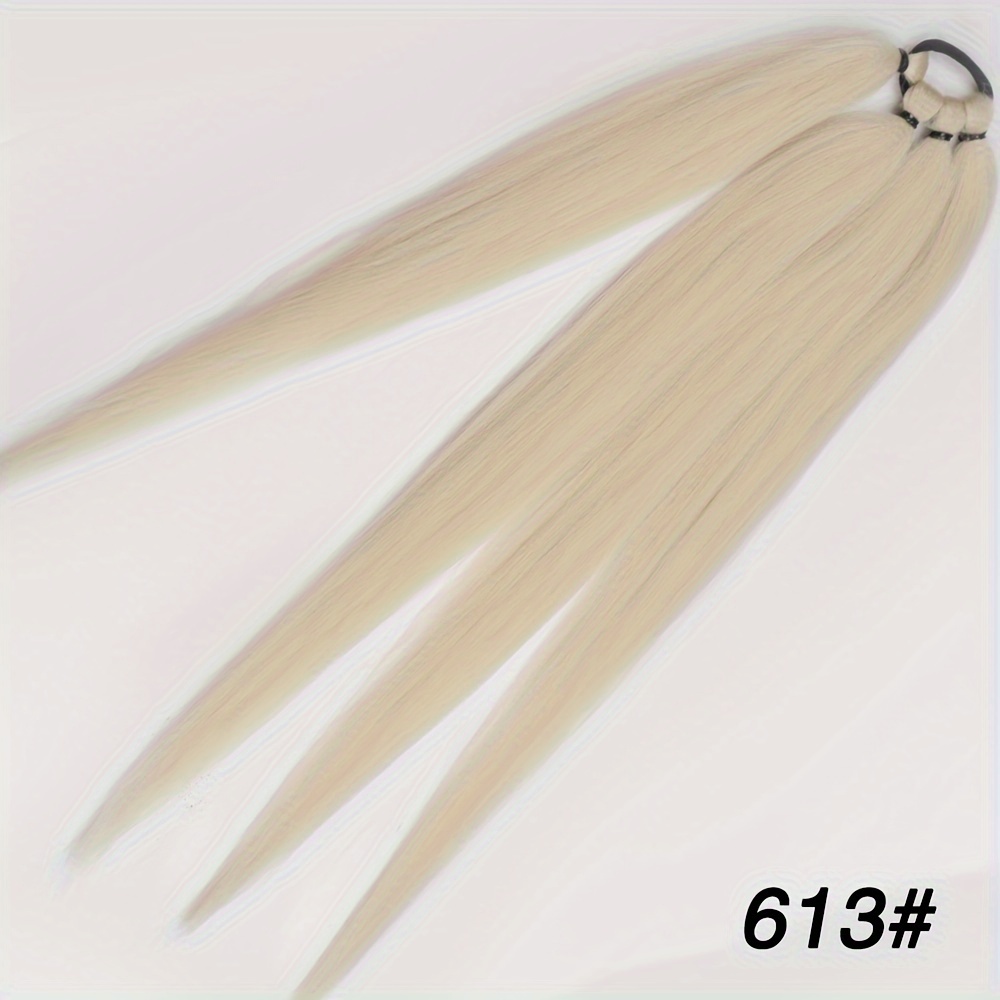 Long Braided Ponytail Extension Rubber Band - Temu United
