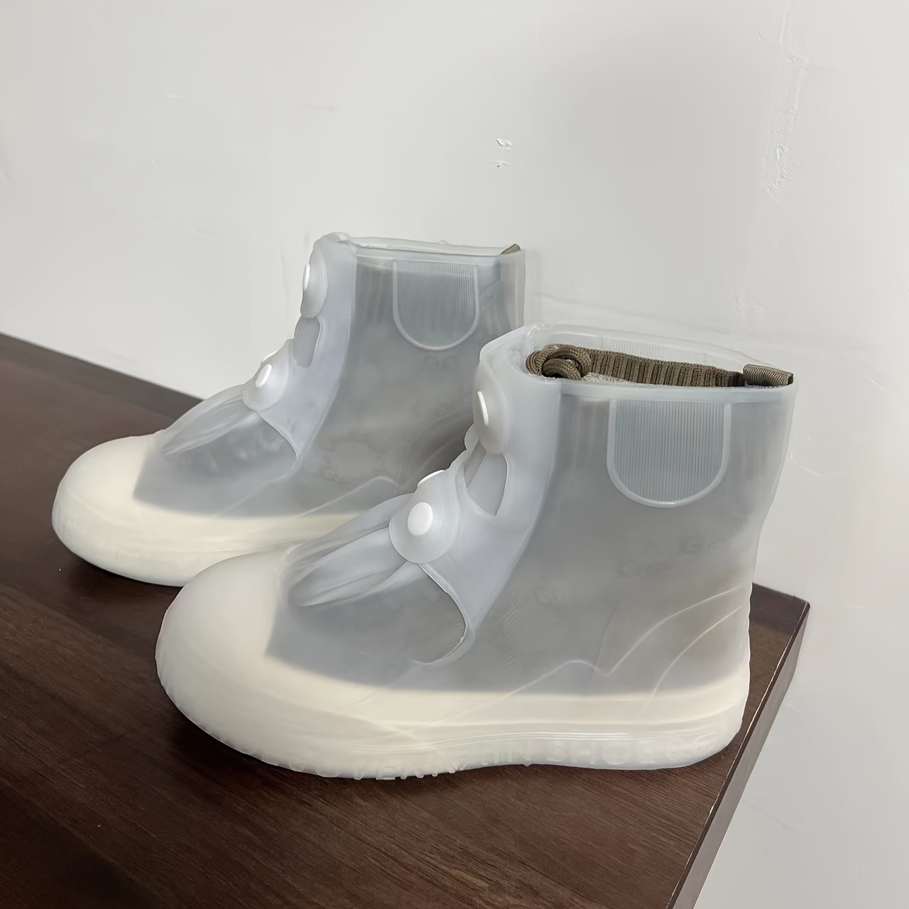 Colorful Tpe Rainproof Shoe Covers Double Buckle Non slip - Temu Canada