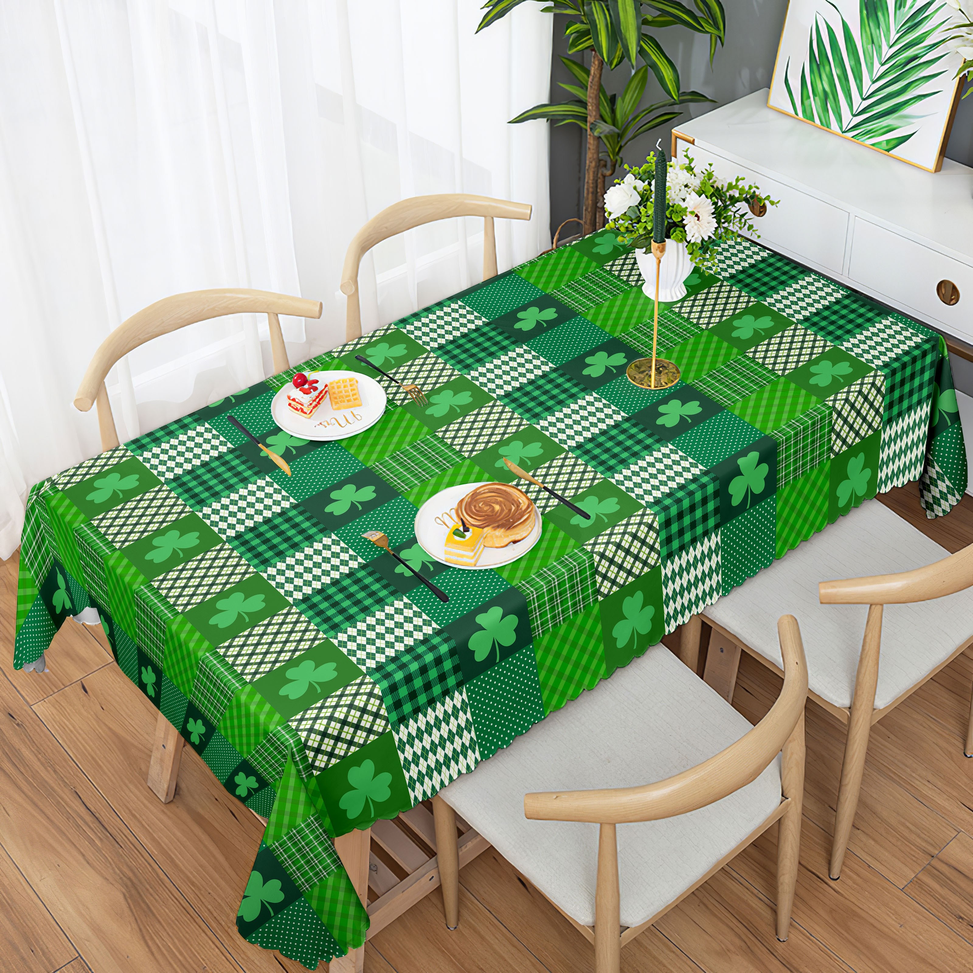 Round/square Tablecloth St. Patrick's Day Table Cloth Green - Temu Canada