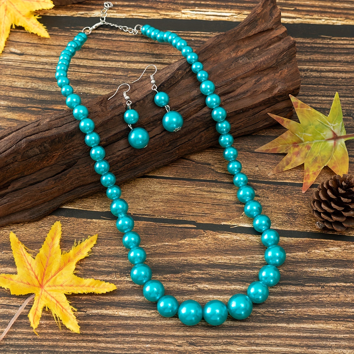 Handmade Earrings Plus Necklace Boho Style Jewelry Set Made - Temu ...