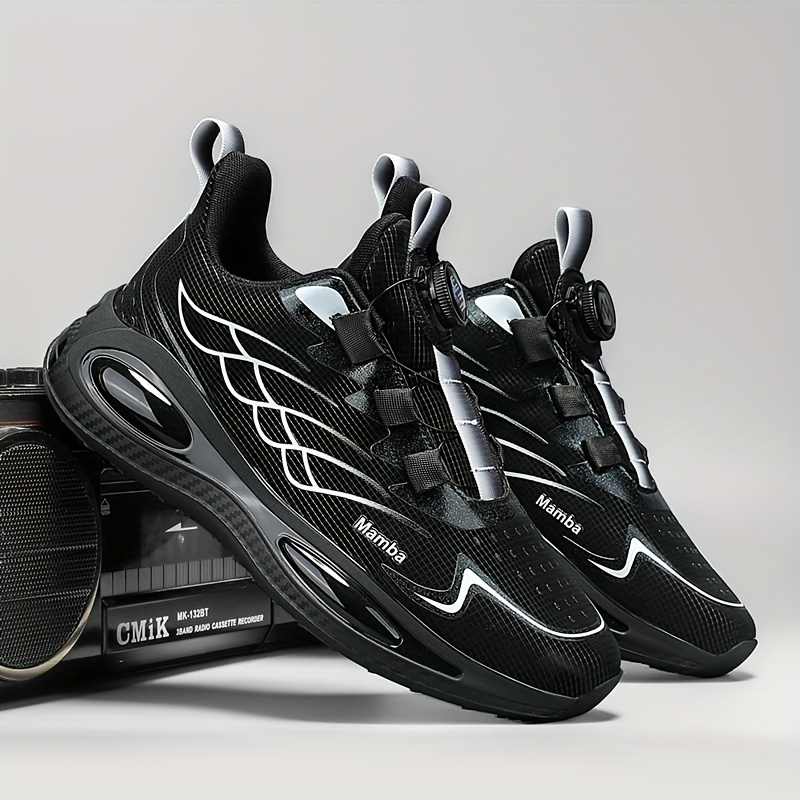 Men's Gradient Colour Running Shoes With Rotating Buckle - Temu New Zealand