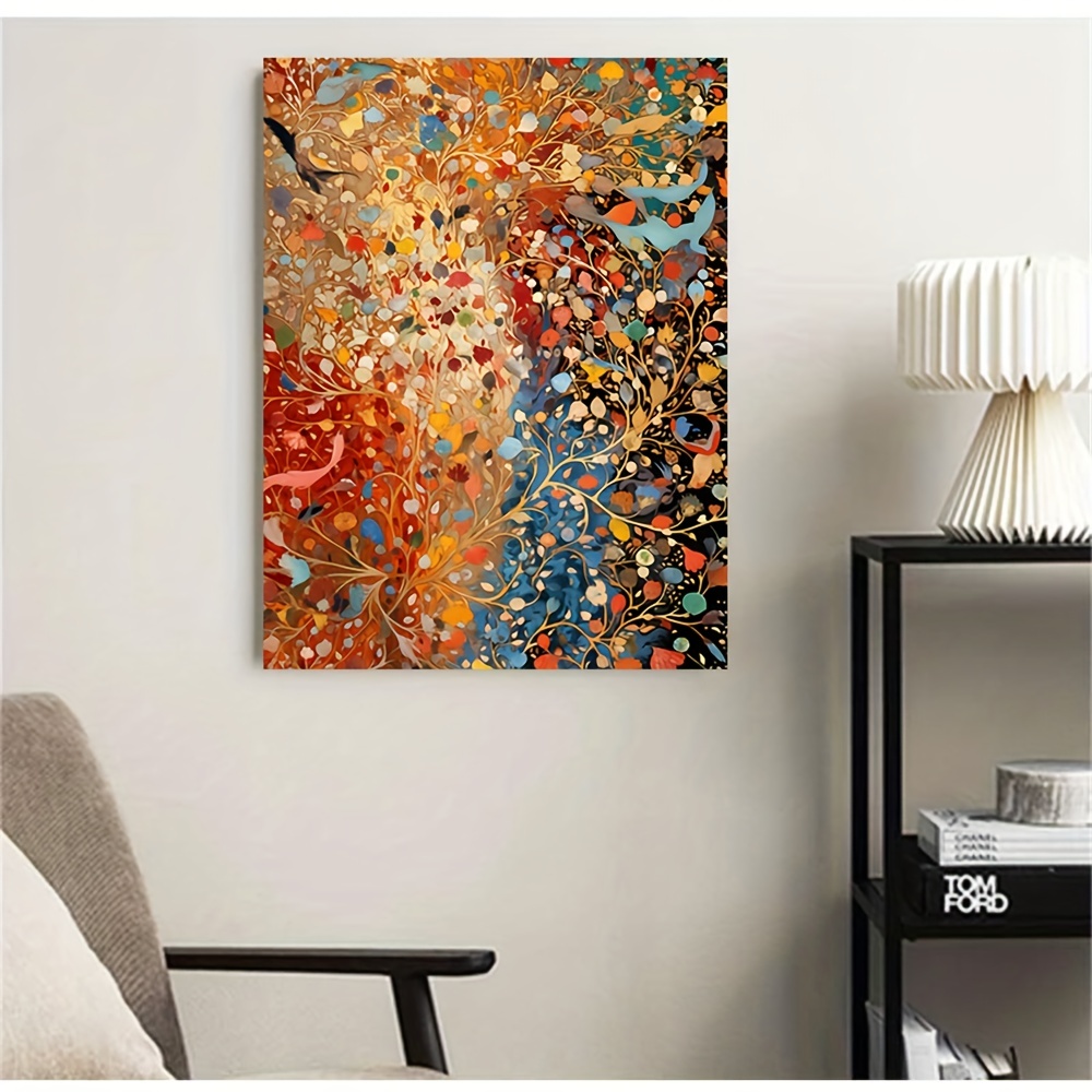 Canvas Poster Modern Art Abstract Flower Tree Oil Painting - Temu Australia