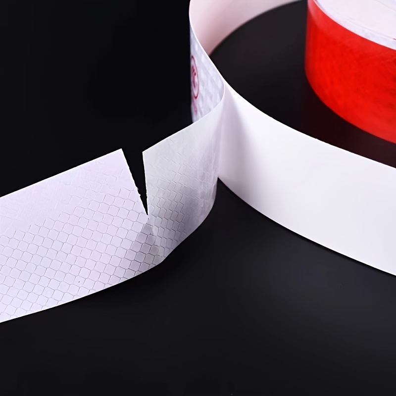 1pc Reflective Red And White Stripe Body Sticker Warning Stripe ...