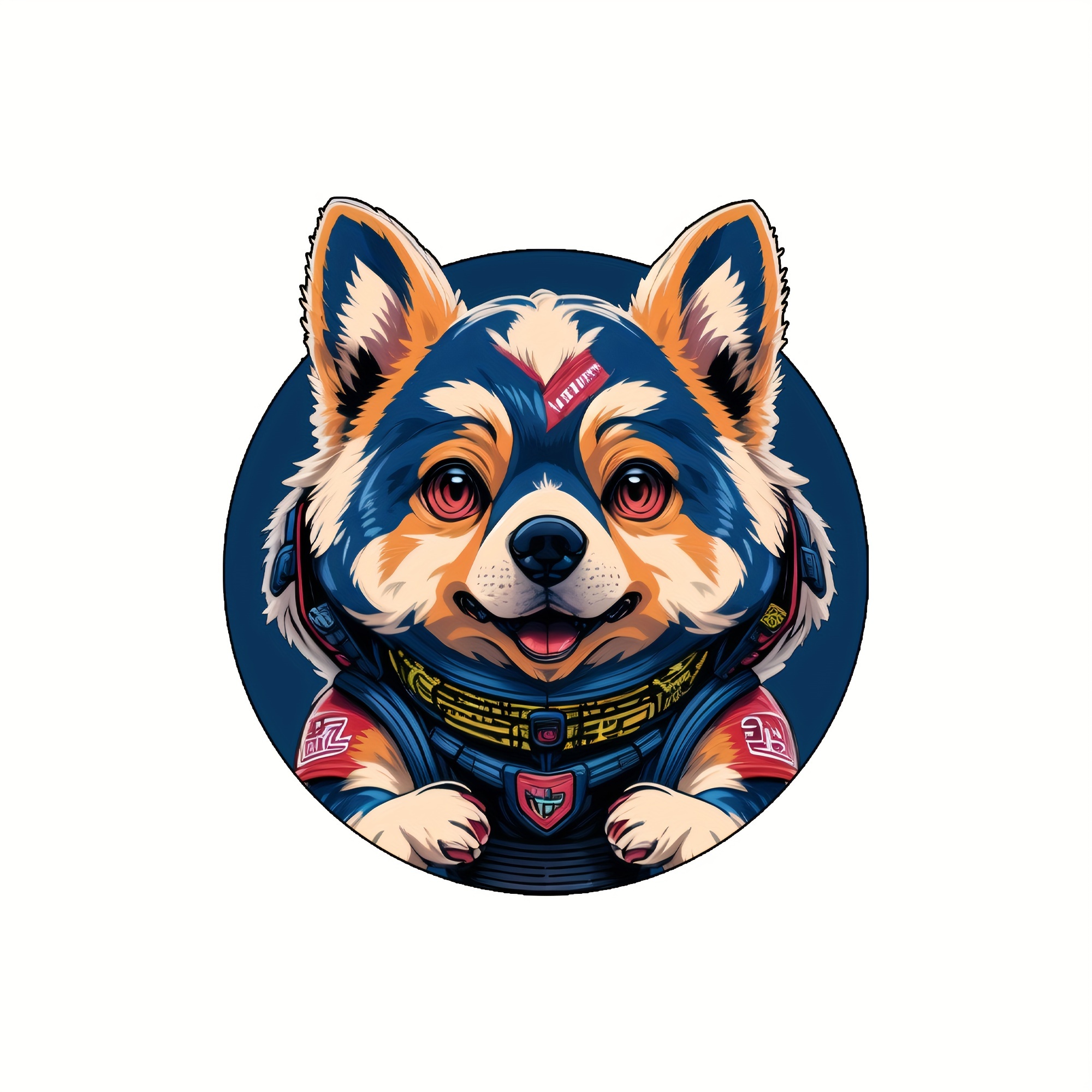 Dog Doodle Sticker Cartoon Style Car Motorcycle Desk - Temu Canada