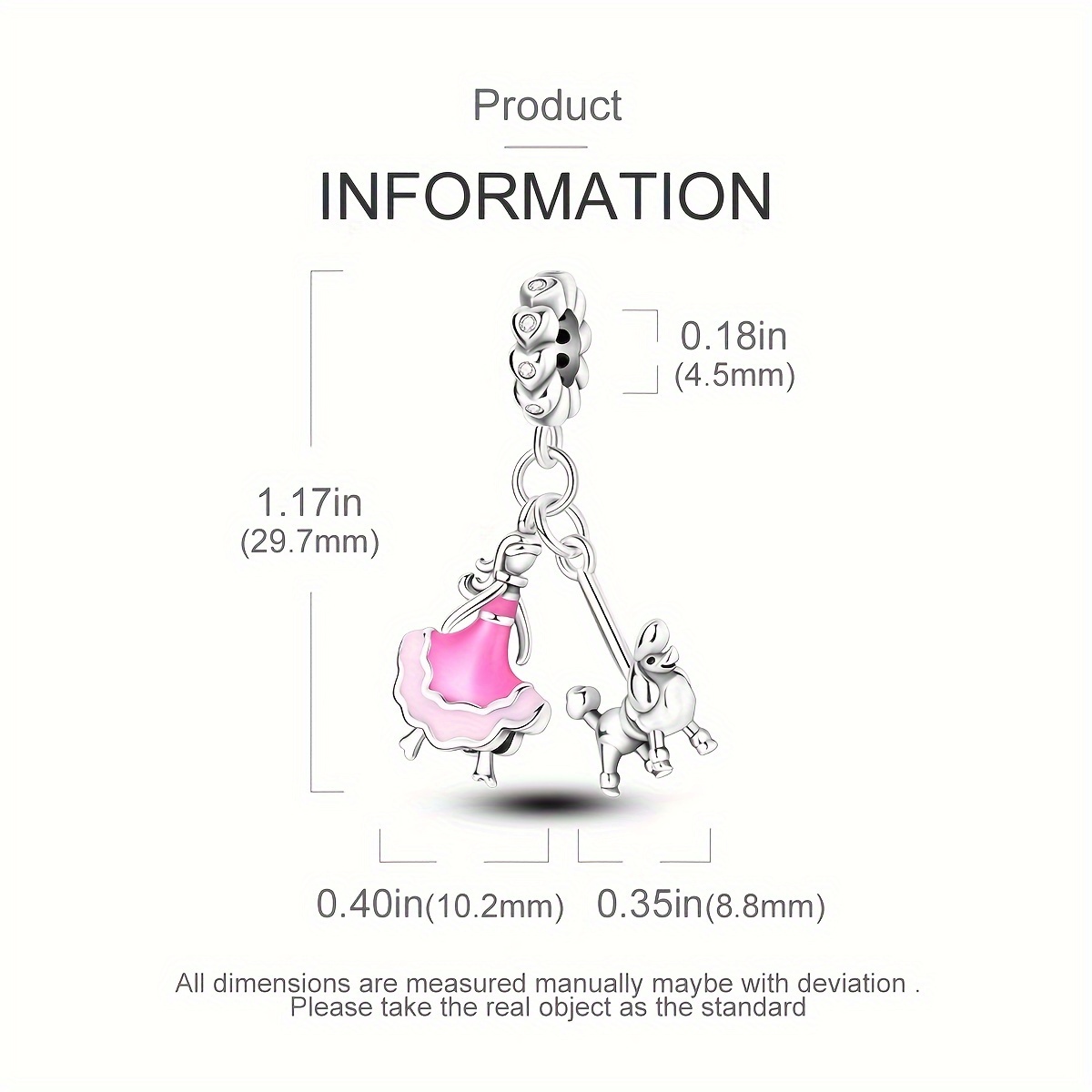 925 Silver Plated Animals Pet Cute Elephant Bear Dog Cat - Temu United ...