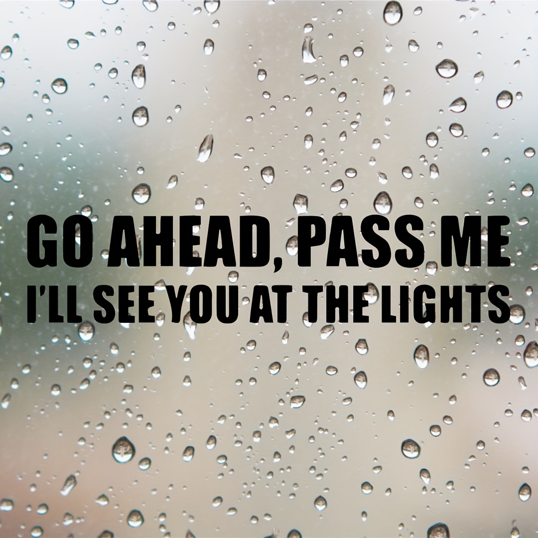 Go Ahead Pass Funny Bumper Sticker Vinyl Decal Car Sticker - Temu Ireland