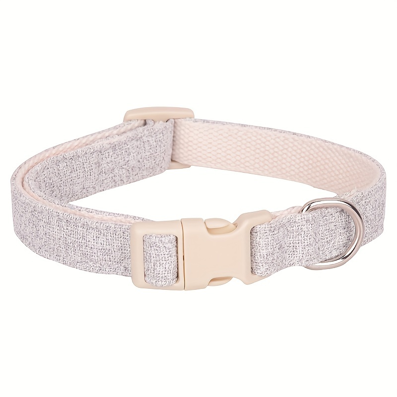 Pet Collar Polyester Cotton Webbing Lining Pet Collar - Temu Denmark