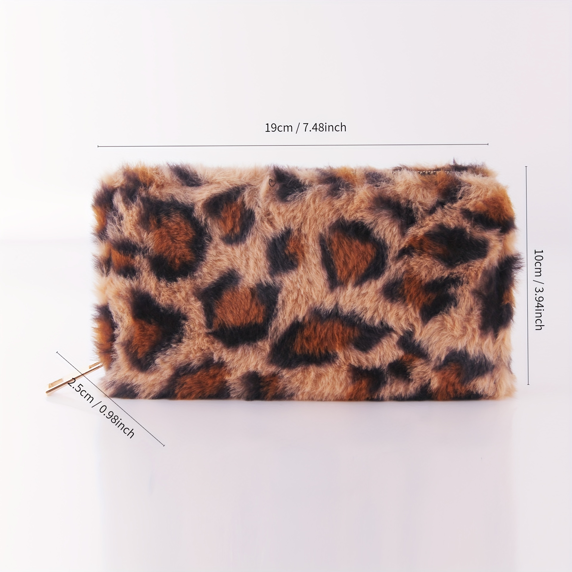 Stylish Leopard Pattern Zipper Long Wallet Versatile Clutch - Temu ...