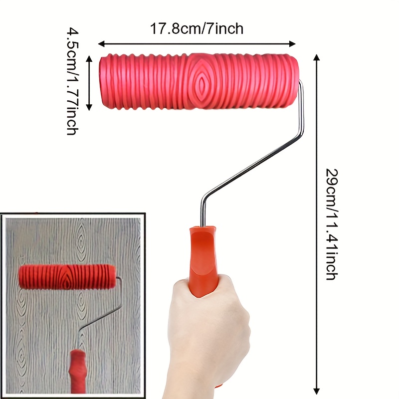 Patterned Paint Roller Wall Decoration Classic Brick - Temu Canada