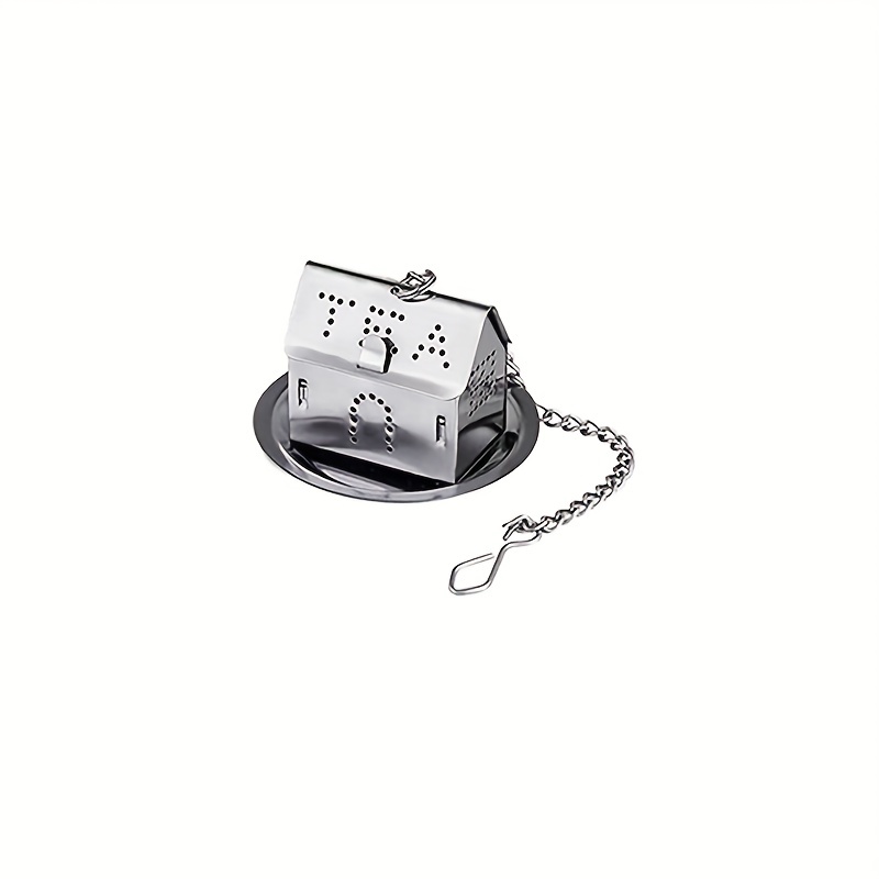 Stainless Steel Tea Leak Chain Small Teapot House Shell - Temu United ...