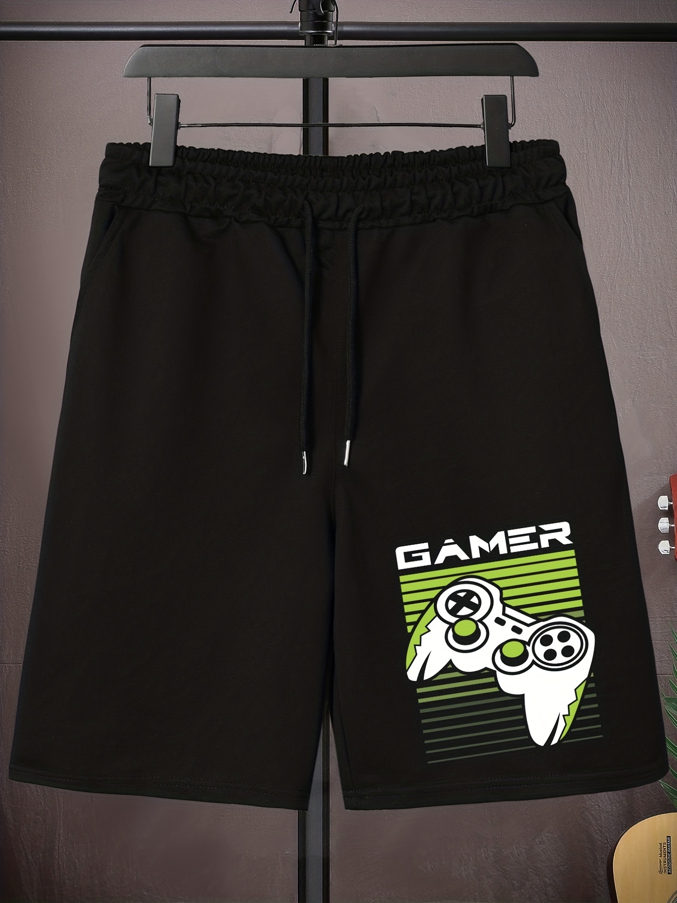 Mens Casual Game Machine Element Pattern Elastic Drawstring Temu Canada