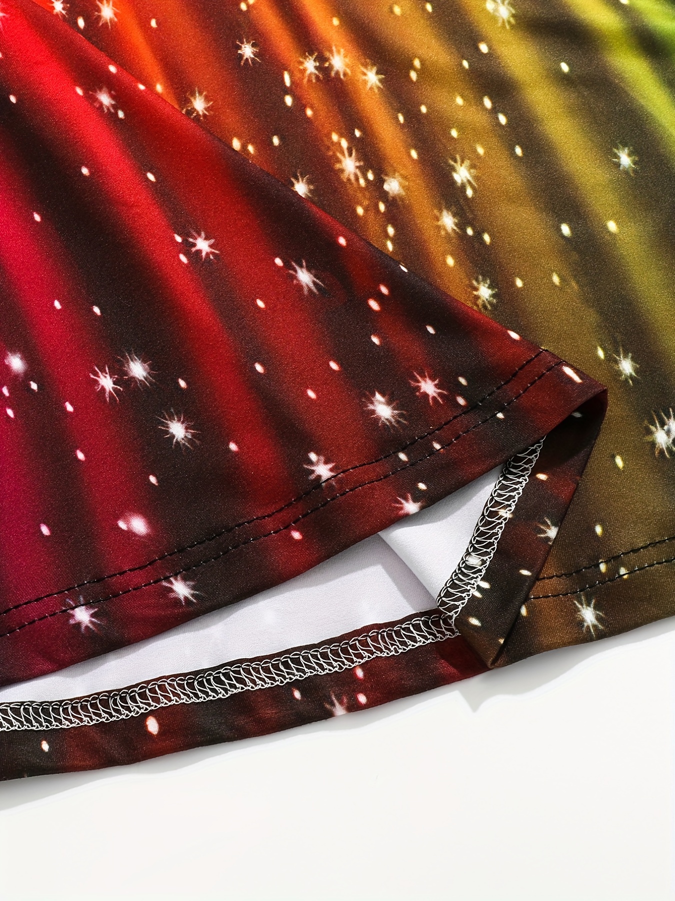 Cute Princess Dress Girls Rainbow Seven Color 3d Print - Temu