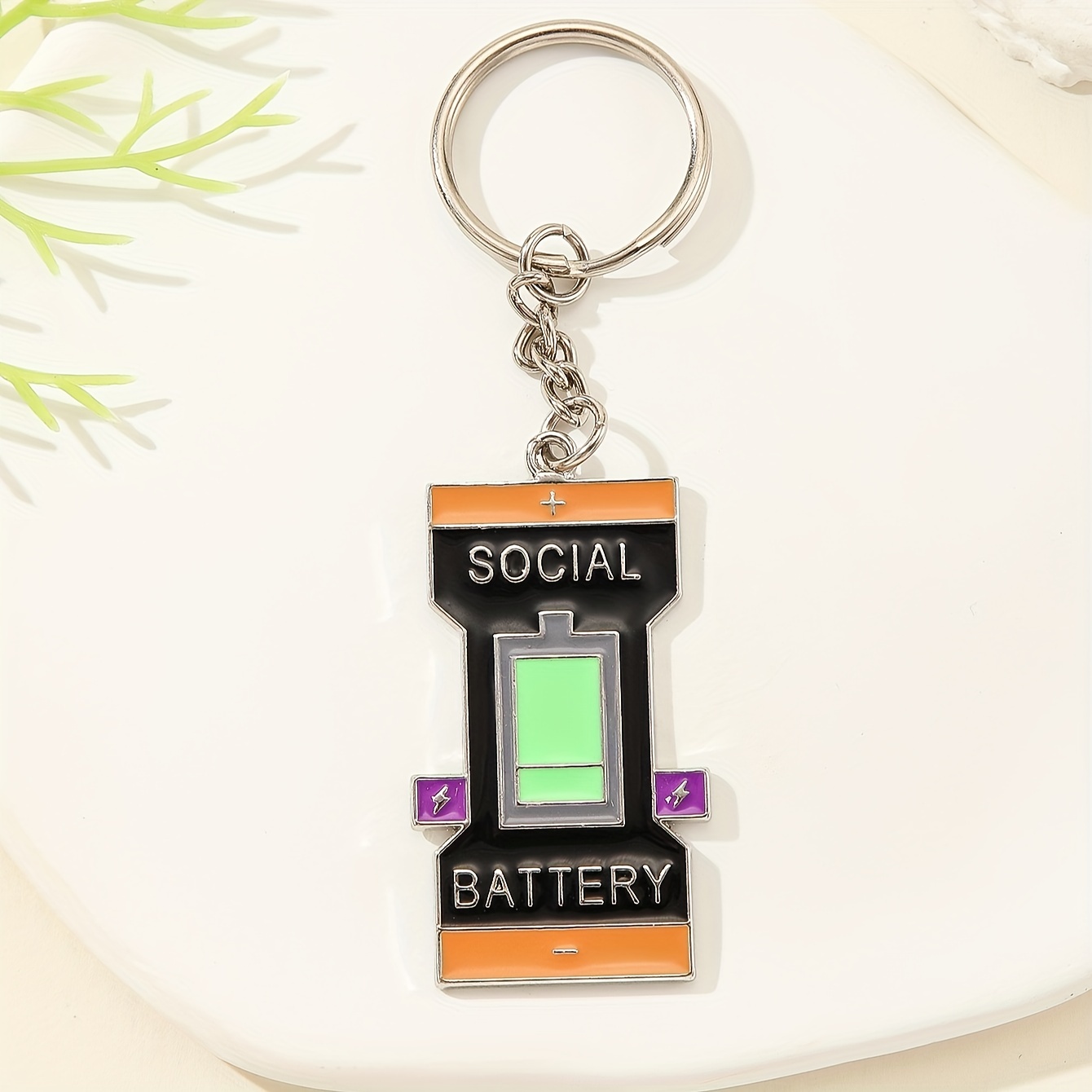 My Social Battery Keychain Fashion Zinc Alloy Bag Pendant - Temu Australia
