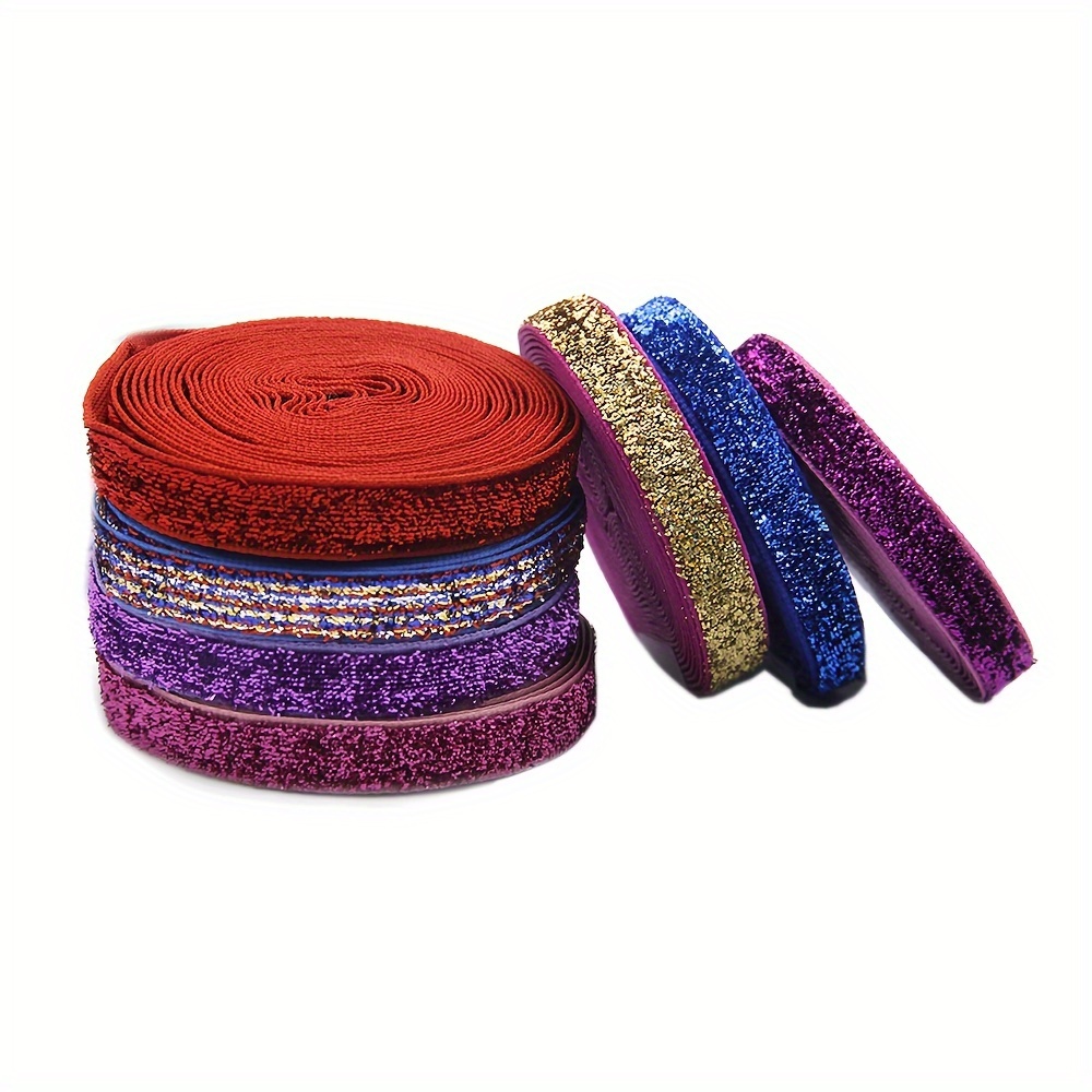 5 Yards Metallic Glitter Ribbon Sparkly Velvet Ribbon Gift - Temu Canada