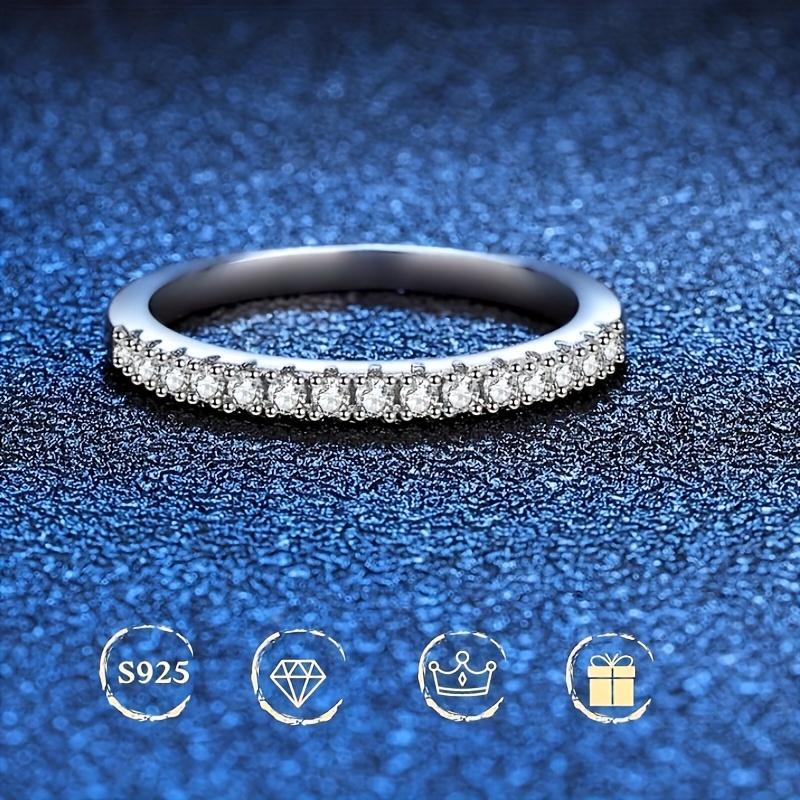 0.1 Carat Romantic Sparkling S925 Silver Ring Friendship - Temu United ...