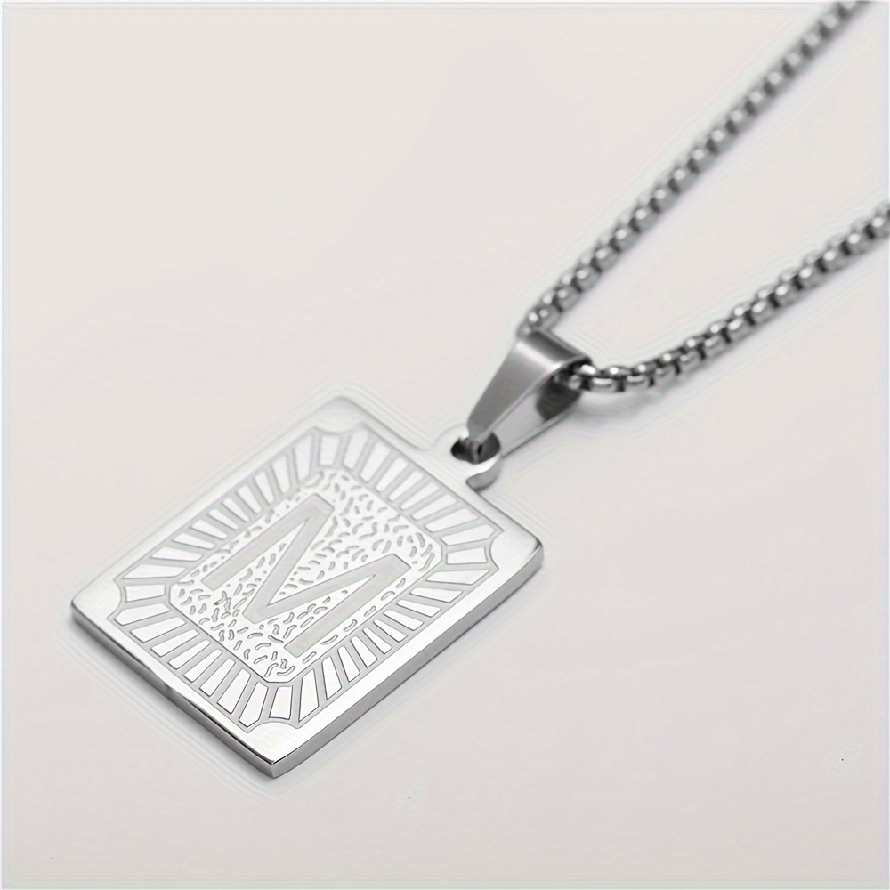 26 English Letter Decor Pendant Necklace Clavicle Chain - Temu United ...