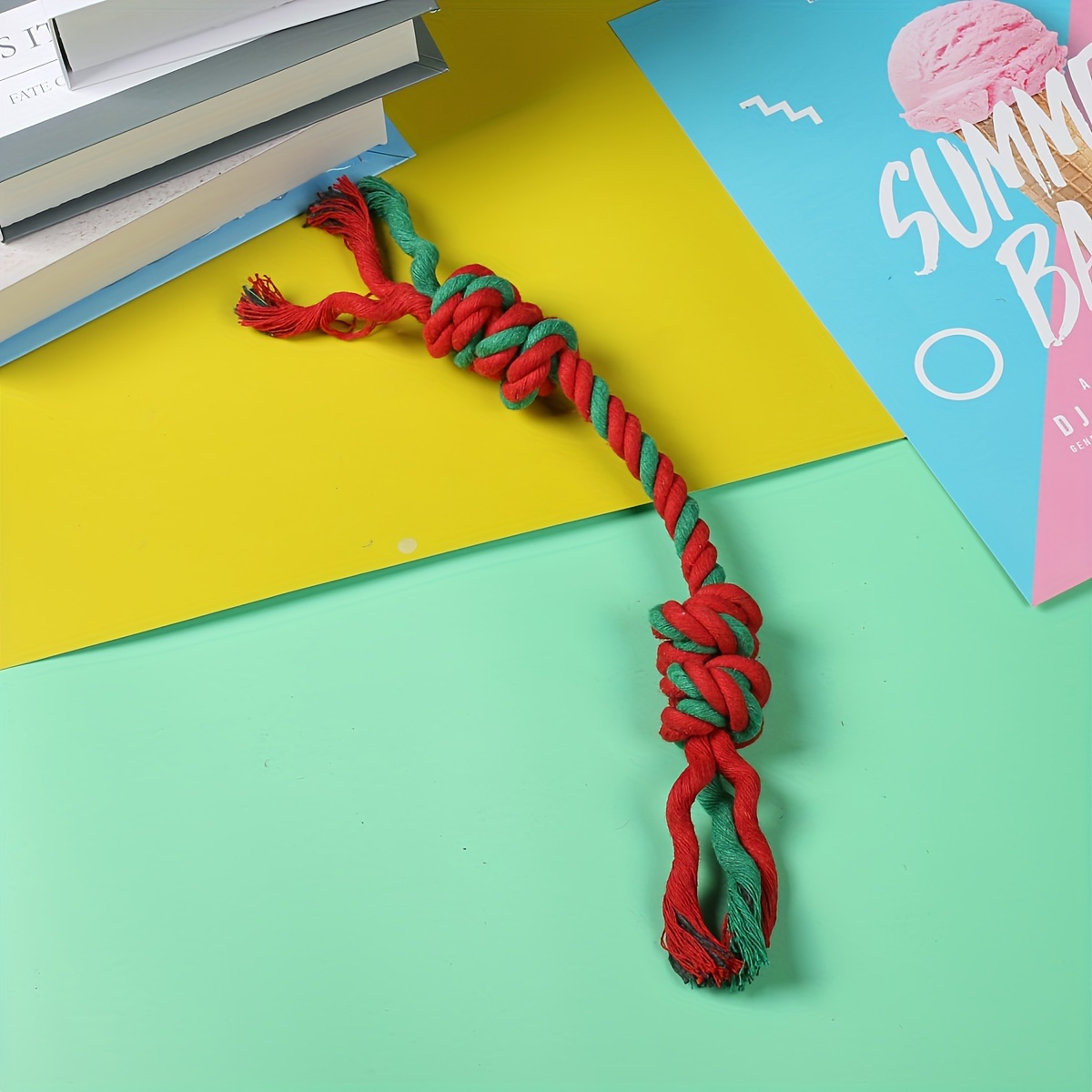 Cleaning Braided Rope Knot Christmas Design Teeth Pet Toy - Temu New ...