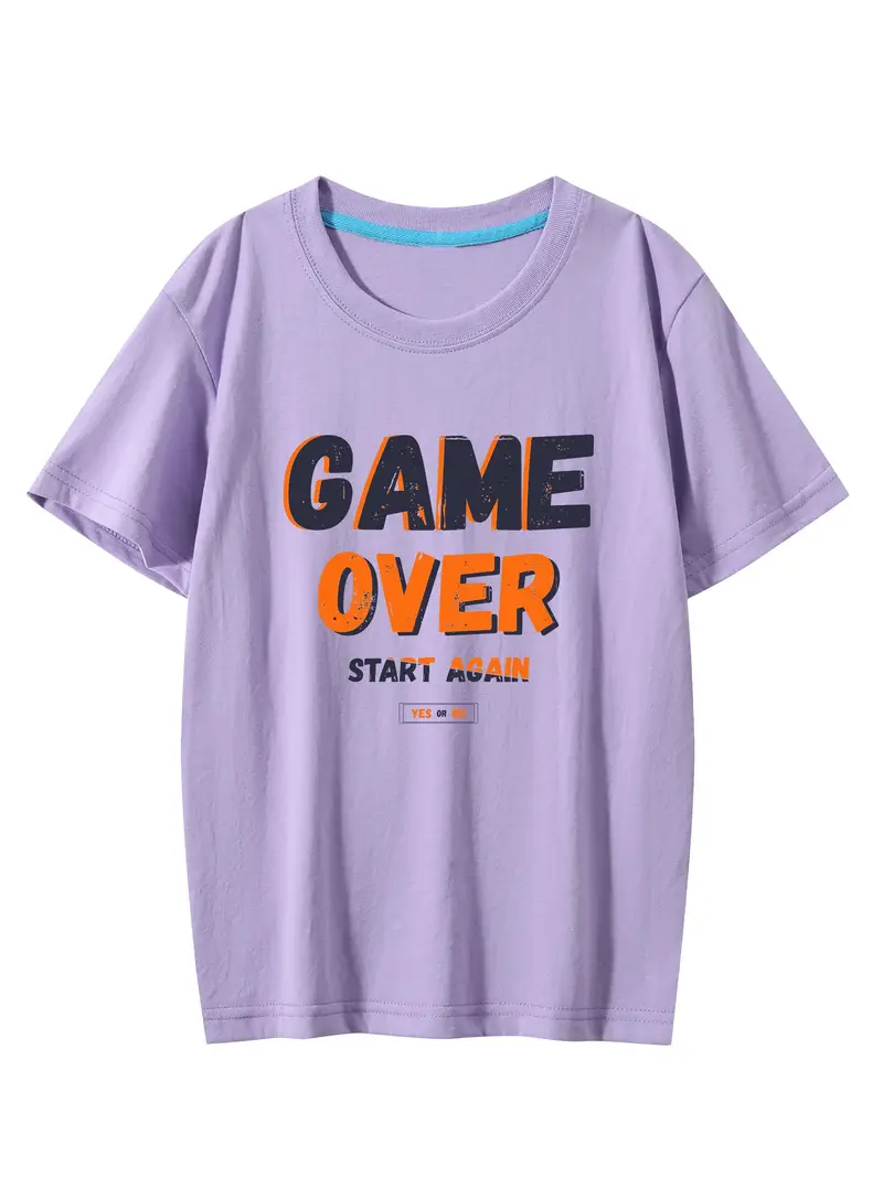 Graphic Short Sleeve T Shirt Girls Game Casual Comfortable Temu Australia