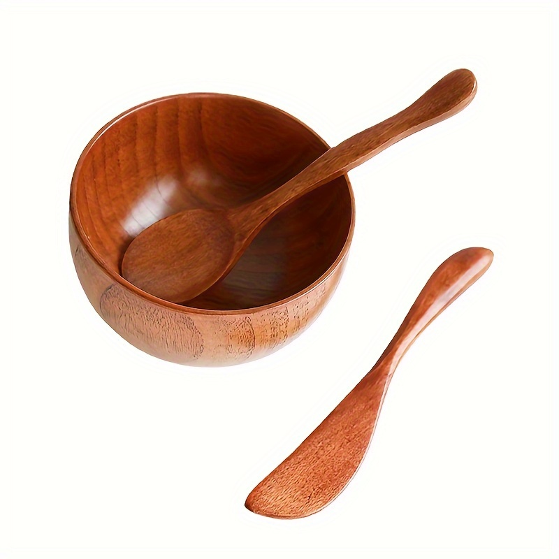Wooden Face Mask Mixing Tool Set Includes Facial Mask Bowl - Temu New ...